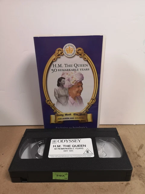 H.M. THE QUEEN 50 Remarkable Years - VHS Video - Pal - Video Cassette ...