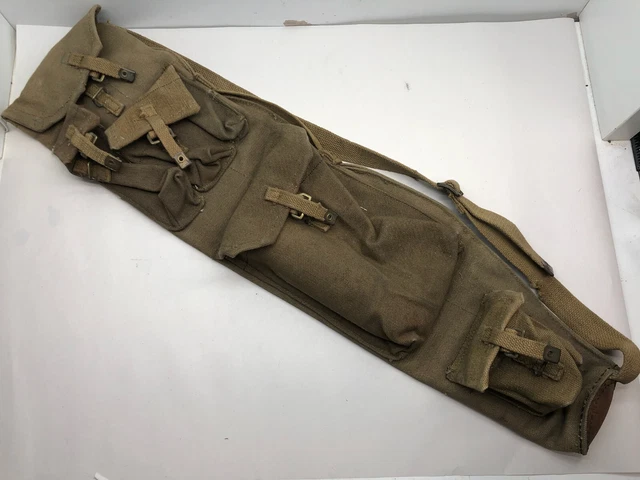 ORIGINAL WW2 BRITISH Army 37 Pattern Bren Spares Bag 1942 Dated £30.00 ...