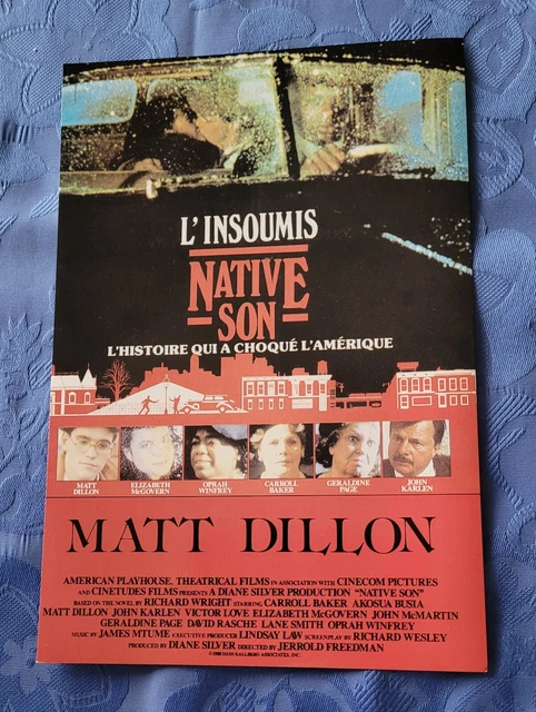 ANCIEN POSTER VIDEO CLUB 30,5x20 " L'INSOUMIS NATIVE SON " FILM DE 1988 ...