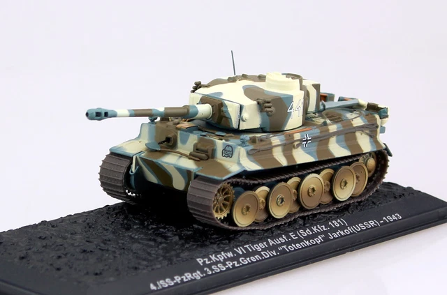 PANZER 6 E Tiger Totenkopf Russland 1943 Fertigmodell 1:72 Altaya ...