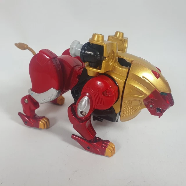 RED LION ZORD Power Rangers Wild Force Deluxe Megazord Bandai 2001 Body ...