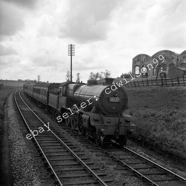 BRITISH RAILWAY NEGATIVE - LMS ex LYR No. 10442 5P 4-6-0 Locomotive ...