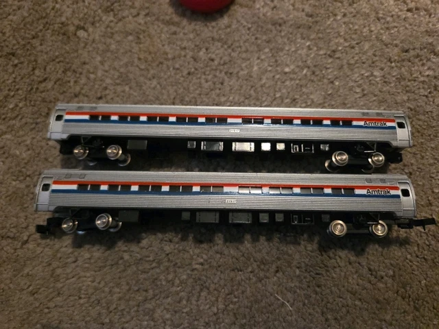 2 X N Guage Santa Fe Carriages for Model Railway £1.16 - PicClick UK