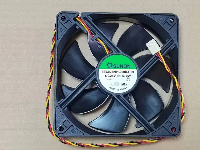 SUNON EEC0252B1-000U-G99 24V 5W 12025 12CM 3-PIN inverter cooling fan ...