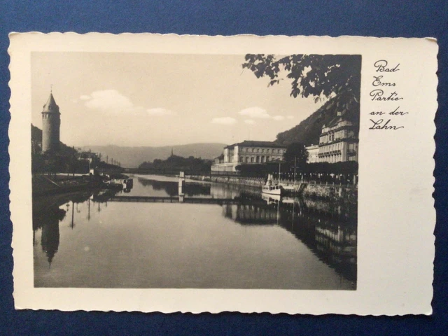 HISTORISCHE POSTKARTE BAD Ems an der Lahn, nicht verschickt EUR 1,00 ...