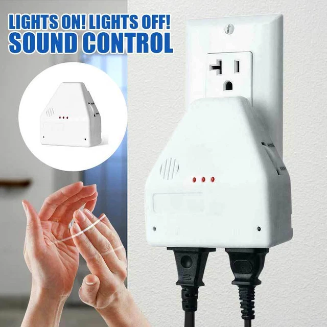 NEW CLAPPER SOUND Activated Clap On/Off Light Switch Socket Wall ...