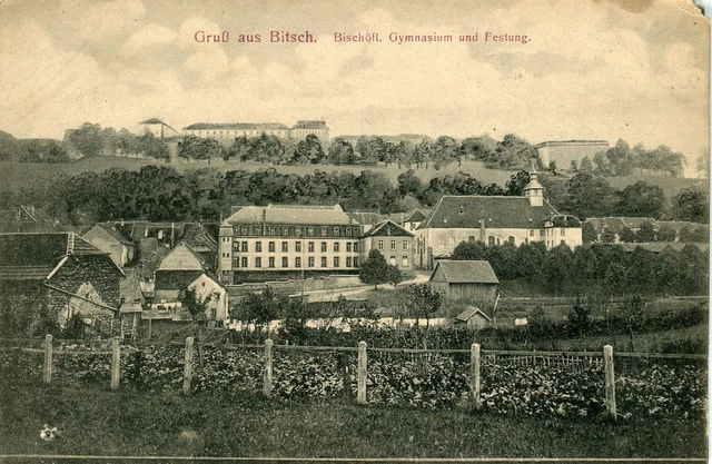 FRANCE BITSCH BITCHE Bischofl. Gymnasium Y Festung Antigua Tarjeta ...