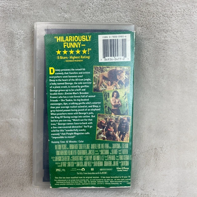 GEORGE OF THE Jungle (1997) VHS Brendan Fraser $7.35 - PicClick CA