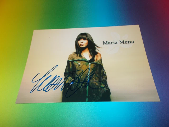 CHANTEUSE SEXY MARIA Mena signée autographe signé autographe sur photo ...