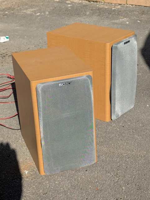 SONY SS-CCP33 BOOKSHELF Speakers Pine x2 System £5.92 - PicClick UK