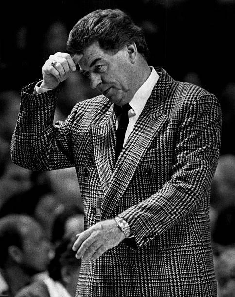 DETROIT PISTONS HEAD coach Coach Chuck Daly 1988 Basketball Old Photo ...