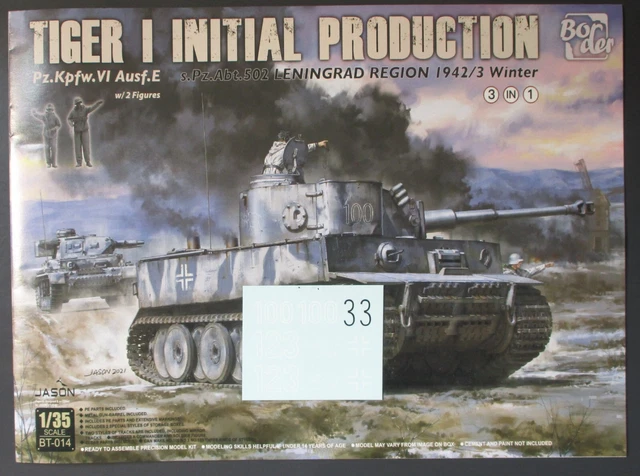 BORDER 1/35TH SCALE Tiger I Initial - Decals from Kit No. BT-014 $7.99 ...