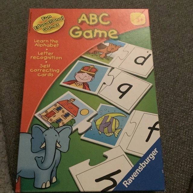 ABC GAME ALPHABET Letters Learning Fun Educational Games Ravensburger 3 ...