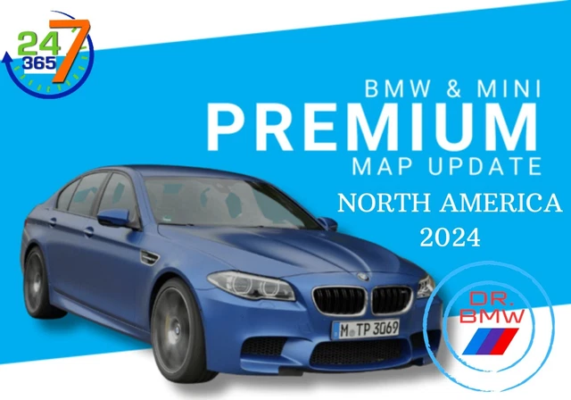 BMW MAP UPDATE North America CIC Premium MAP 2024 + FSC Life Time £17. ...
