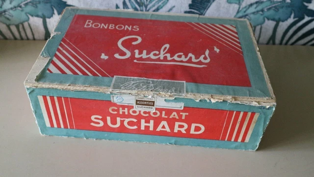 ANCIENNE BOITE COFFRET BONBONS CHOCOLAT SUCHARD publicitaire en bois 1 EUR 30,00 - PicClick FR