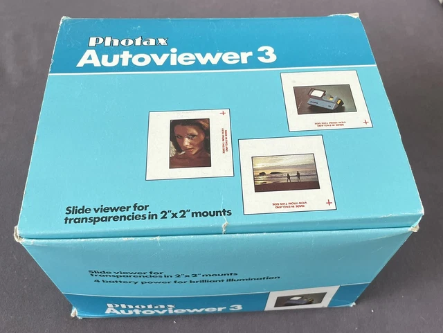 VINTAGE PHOTAX AUTOVIEWER & Transformer 3 35mm Photographic Slide ...