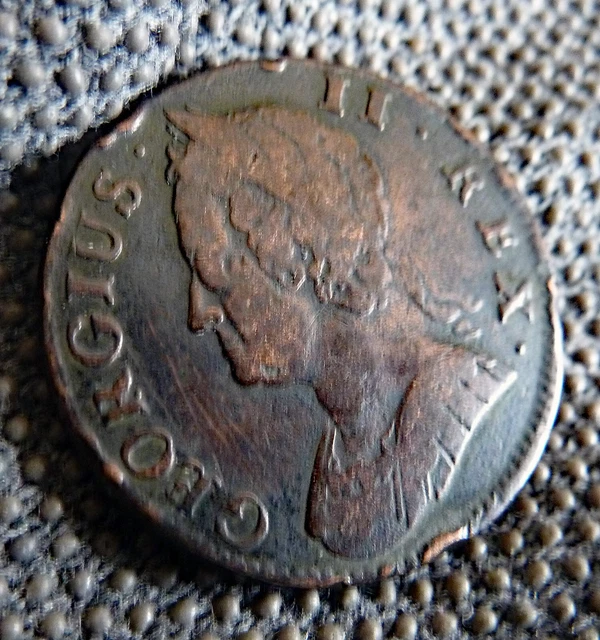 GEORGE II HALF-PENNY 1743 N0623087 £3.49 - PicClick UK
