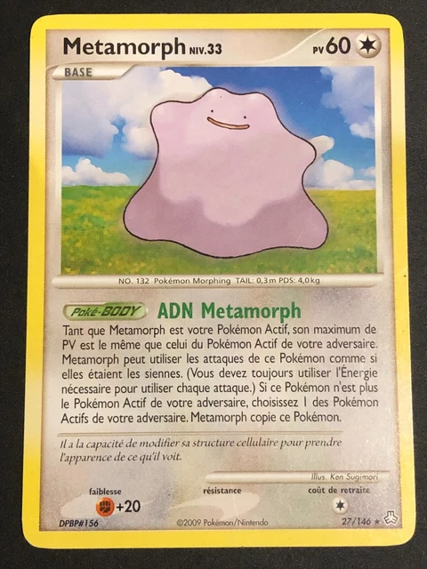 CARTE POKÉMON METAMORPH 27/146 DP6 Éveil des Légendes Version Française ...