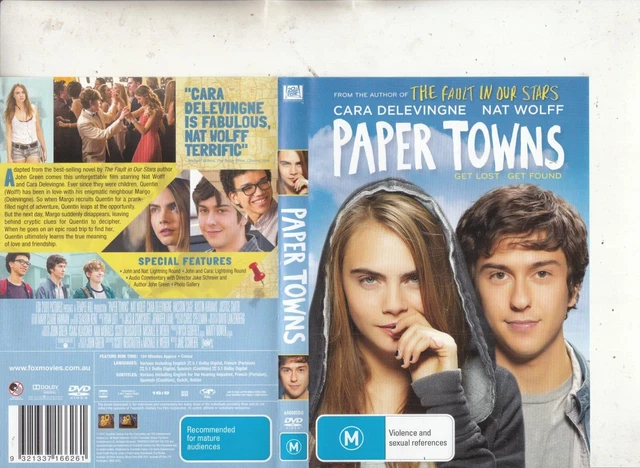 PAPER TOWNS-2015-[CARA DELEVINGNE]-20TH Century Fox-Movie TCF-DVD $25. ...