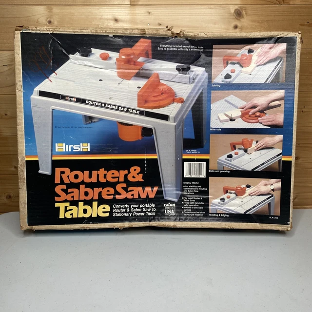 VINTAGE HIRSH ROUTER & Sabre Saw Table #TRST-2 NEW $40.00 - PicClick