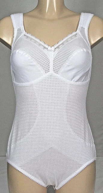 MISS MARY OF Sweden White Pantie Corselette White UK 44C LN061 HH 11 £ ...