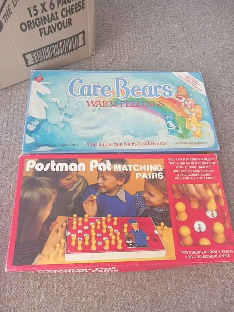 CARE BEARS WARM Feelings & Postman Pat Matching Pairs Board Games 1984 Vintage £24.99 - PicClick UK