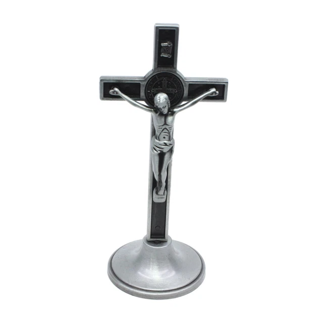 STANDING CROSS CRUCIFIX Jesus Crucifixion Christ On Cross for Tabletop Antique £6.86 - PicClick UK