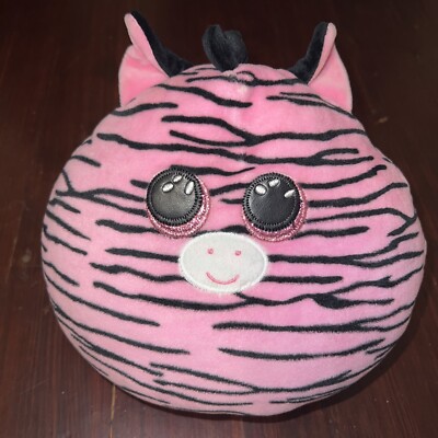 SQUISHMALLOW TYPE STYLE Squish A Boo TY Beanie Boo glitter eyes pink ...