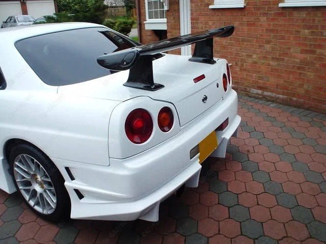 FRP R34 GTT/GTR OE Style Rear Spoiler w/Jun Higher Leg For Nissan ...