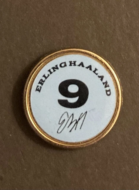 ERLING HAALAND SIGNATURE badge Man City EUR 6,35 - PicClick IT