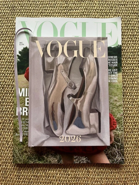 VOGUE UK MAGAZINE December 2025 + Limited Edition Vogue 2026 Diary ...