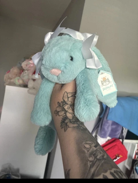 JELLYCAT MEDIUM AQUA Bunny Retired £187.90 - PicClick UK