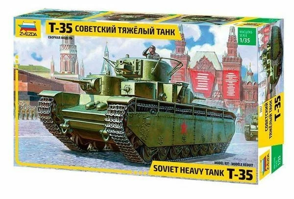 ZVEZDA 1/35 SCALE WW2 Russian soviet T-35 HEAVY TANK model kit £59.68 ...