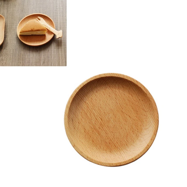 12 CM PLATEAU De Service Rond Fruits Assiette Divisée Pour Bébé En Bois ...