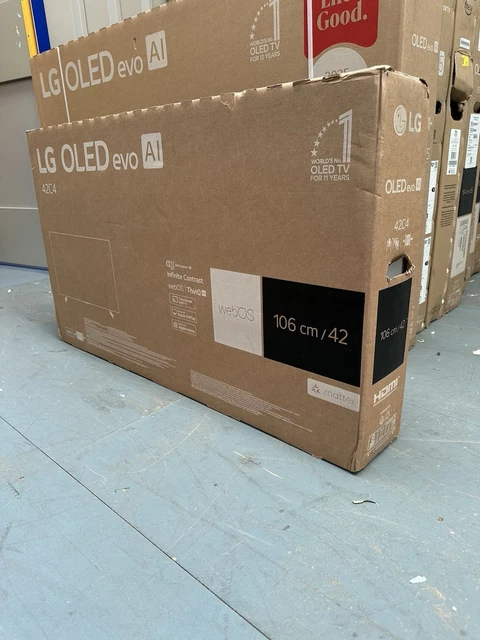 42 INCH LG C4 Oled Evo AI 4k smart tv OLED42C44LA £615.54 - PicClick UK
