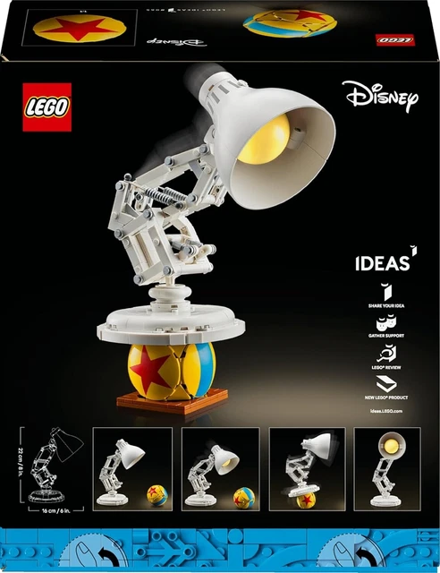 LEGO IDEAS DISNEY Pixar Luxo Jr Lamp Building Set New Sealed £43.95 ...