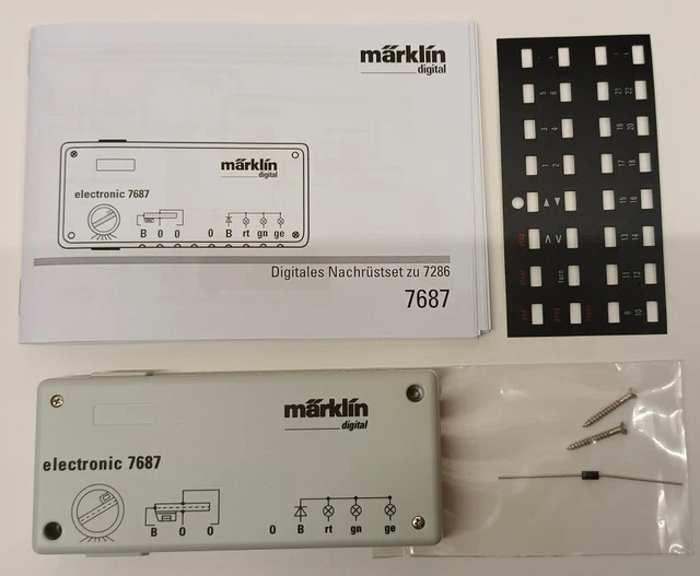 MÄRKLIN 7687 SPUR H0 - Digital-Nachrüstset zur Drehscheibe 7286 NEU und ...