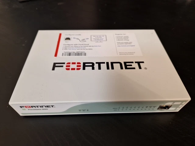 FORTINET FORTIGATE 60D Network Security Firewall with Power Supply £1. ...