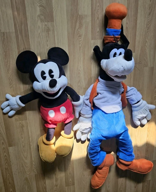 FOLKMANIS DISNEY GOOFY And Mickey Hand Puppets Plush Rare Discontinued ...