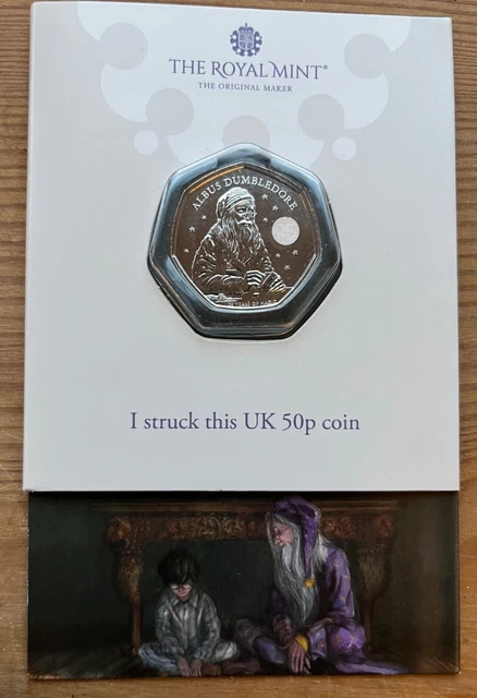 HARRY POTTER 2023 SYO Royal Mint Albus Dumbledore 50p King Charles ##1 ...