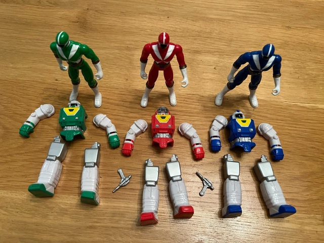 POWER RANGERS LIGHTSPEED Rescue Green Red & Blue Armour all 100% ...