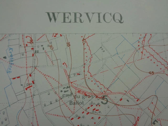 WW1 (JULY 1917) TRENCH MAP (GERMAN REINFORCEMENT AREAS during ...