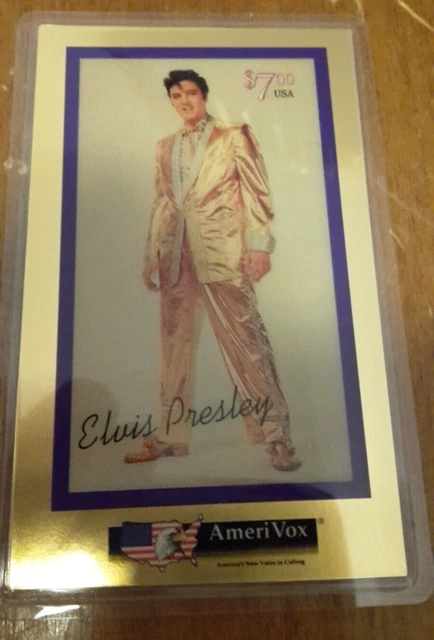 1 AMERIVOX ELVIS PM Card 1g Gramm Gold Telefonkarte 999,9 Feingold No ...