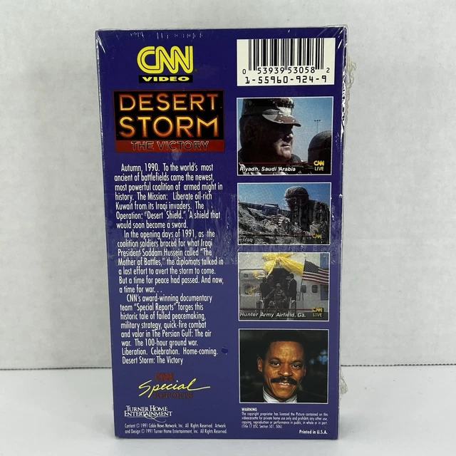 OPERATION DESERT STORM - The Victory (1991) VHS NEW War Coverage CNN ...
