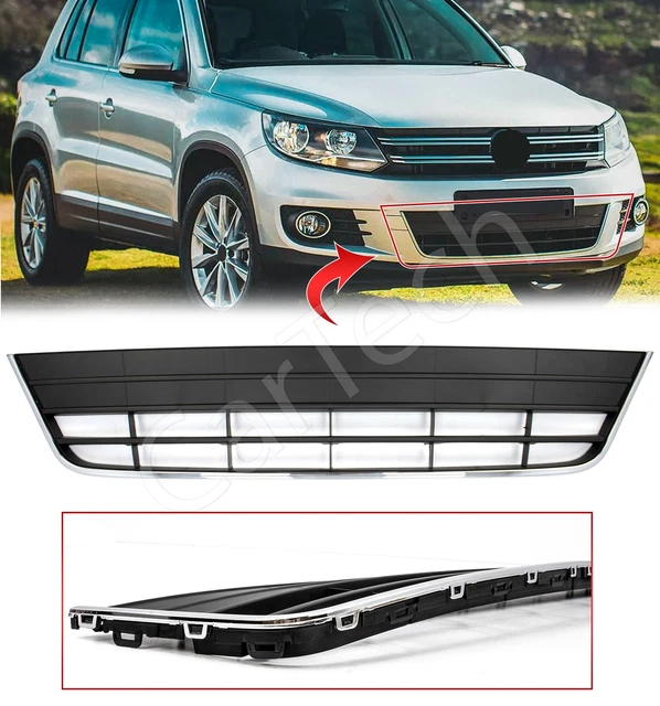 FRONT BUMPER LOWER Grill Chrome Frame For Vw Tiguan 2011-2016 ...