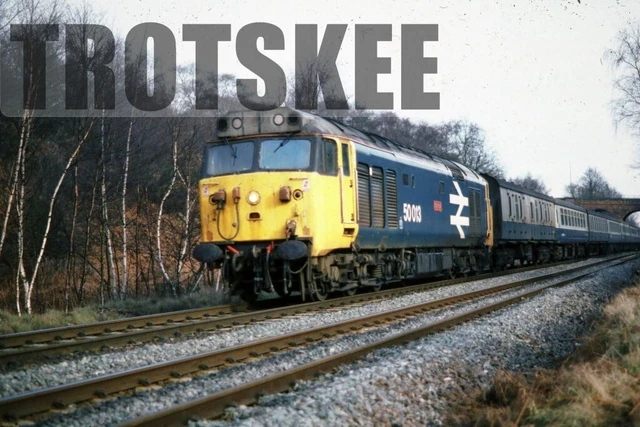 35MM SLIDE BR British Railways Diesel Loco Class 50 50013 Kenilworth ...
