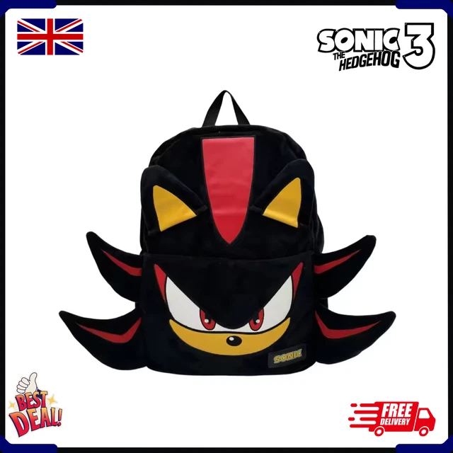 SONIC SHADOW THE Hedgehog Plush Bag Backpack Kids Cartoon Bag Gift ...