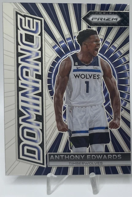 ANTHONY EDWARDS 2023-24 Panini Prizm Dominance Inserto #15 Lupi di ...