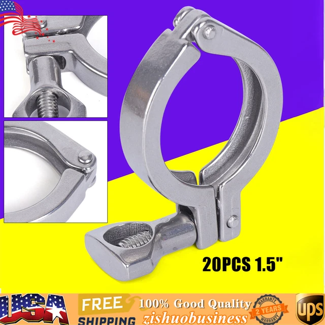 1.5& SANITARY FASTENER Tri Clamp Quick-Loading Stainless For 50.5MM OD ...