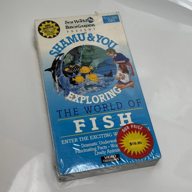 VINTAGE SHAMU & You Exploring World of Fish VHS Sealed SeaWorld Kids ...